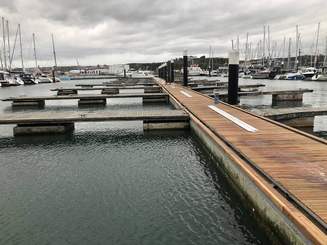 Pontoon Works Complete | News | Plymouth Yacht Haven