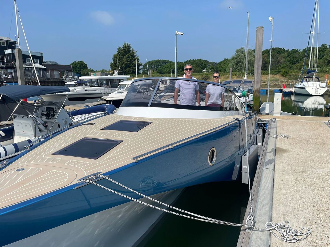 Electric boat displays impressive range