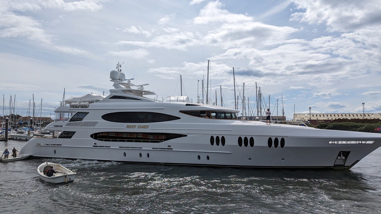 Superyacht Reef Chief visits Troon | News
